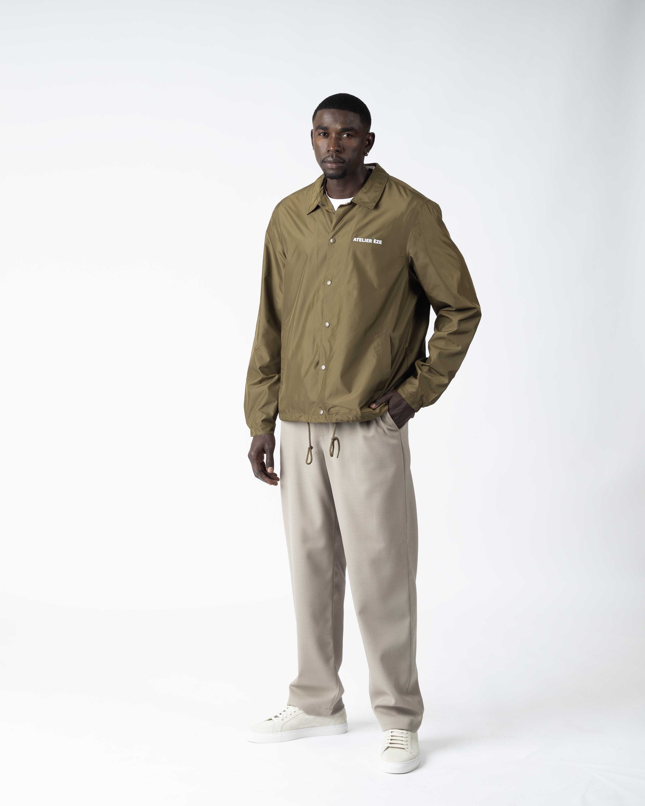 ATELIER ÈZE coach jacket moderate olive